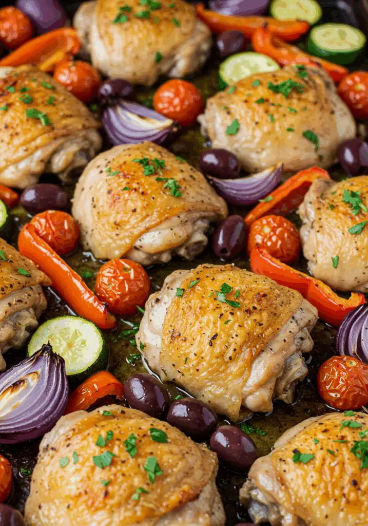 Greek Sheet Pan Chicken - Sophiacooking