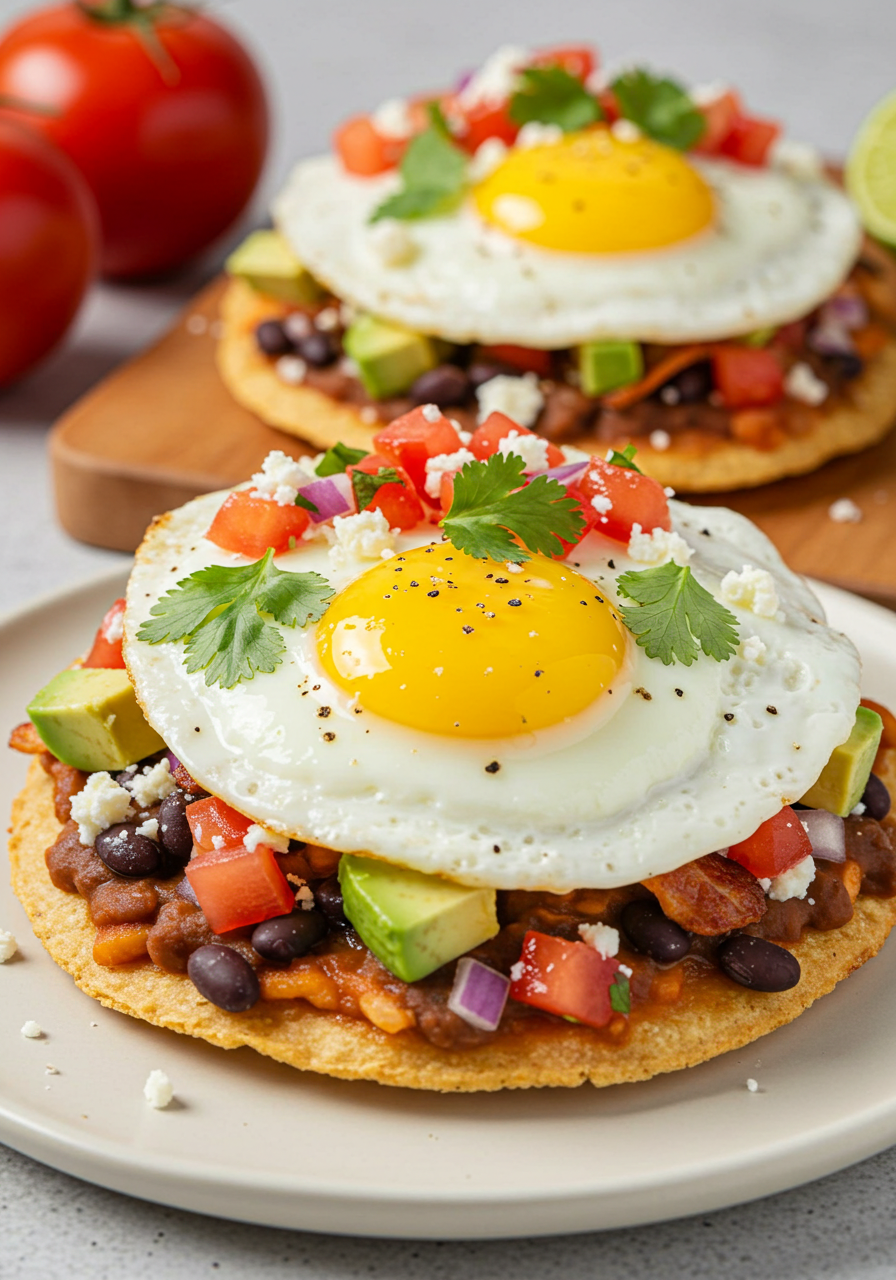 Breakfast Tostadas - Sophiacooking