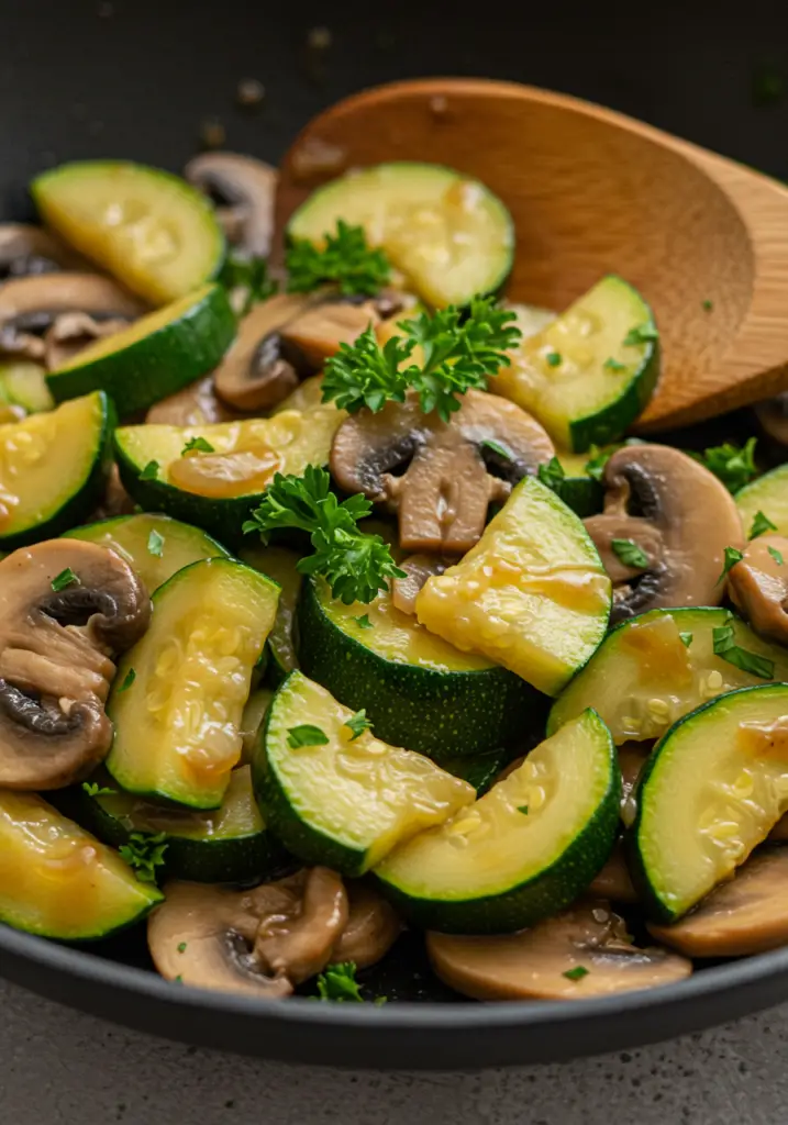 Low-Carb Sautéed Zucchini with Mushroom