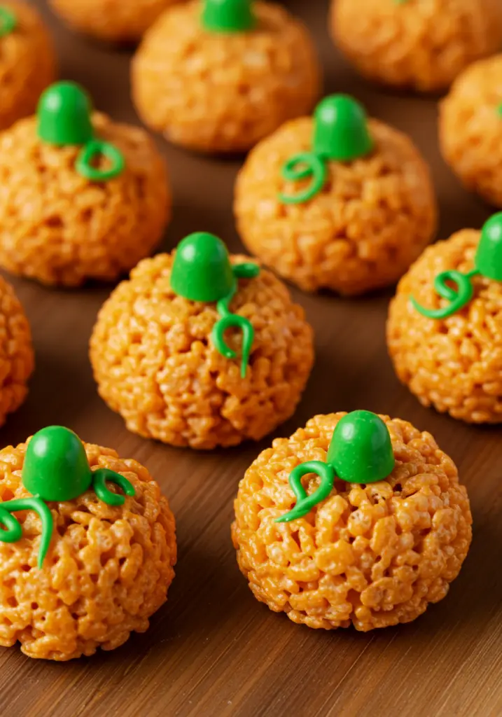 Pumpkin Rice Krispie Treats