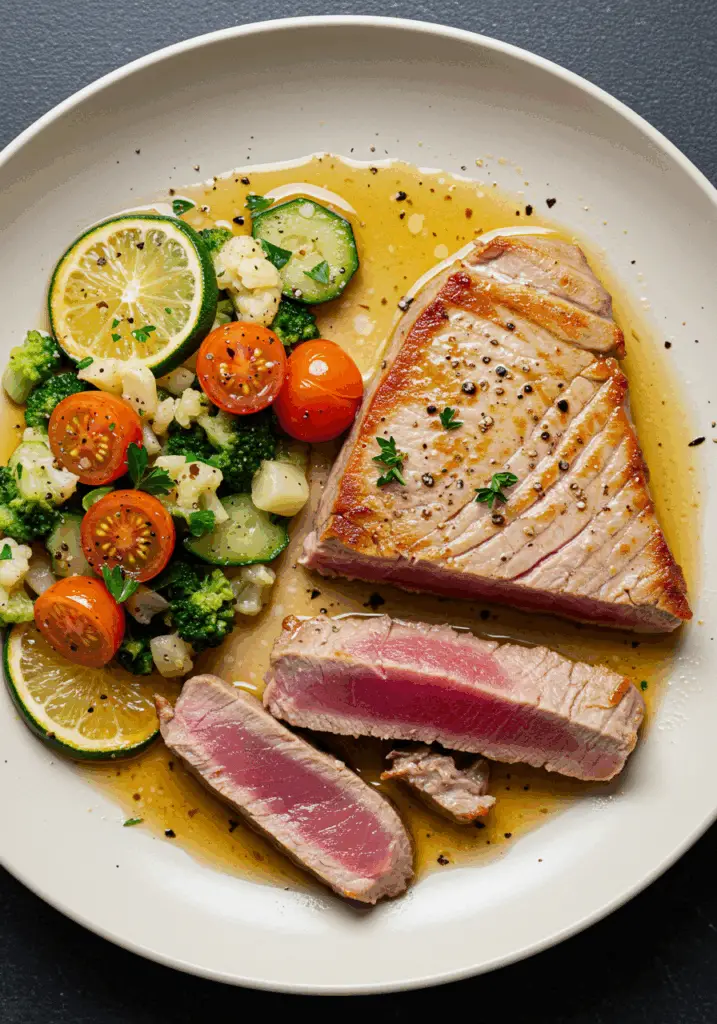 Pan Seared Tuna Steak - Sophiacooking