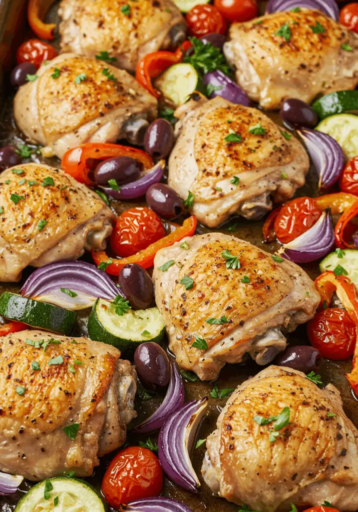 Greek Sheet Pan Chicken - Sophiacooking