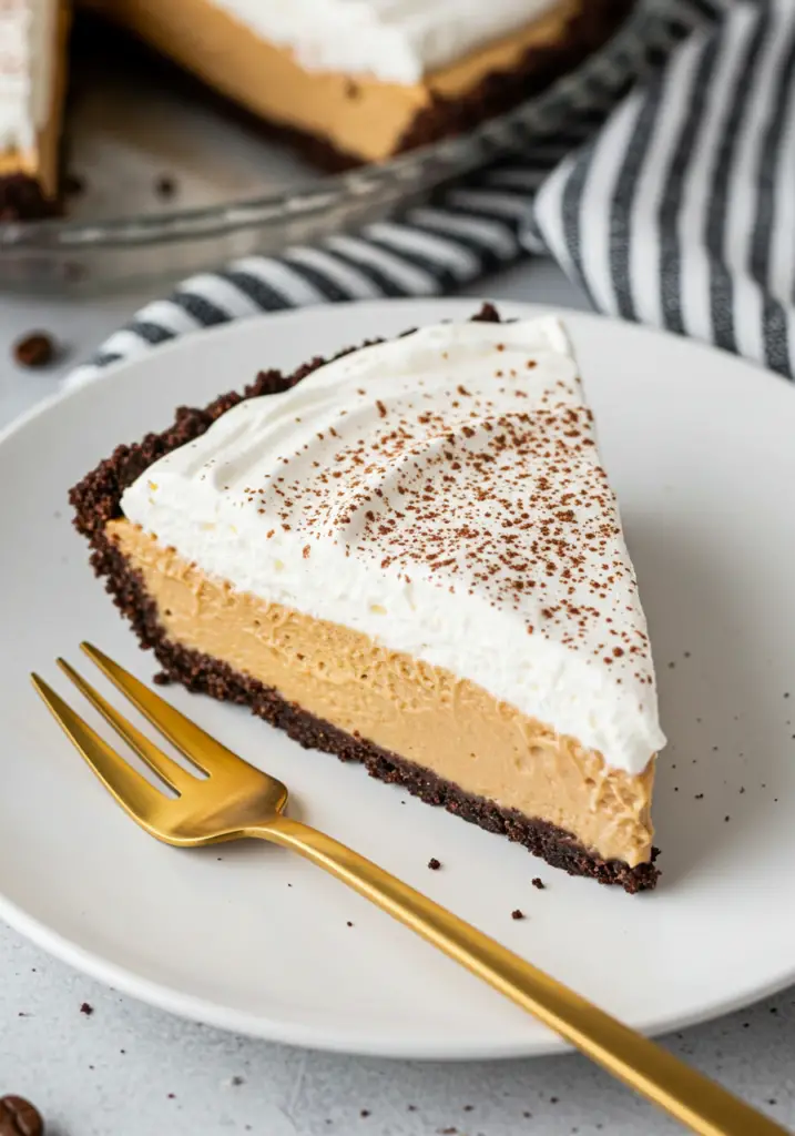 Coffee Custard Pie - Sophiacooking
