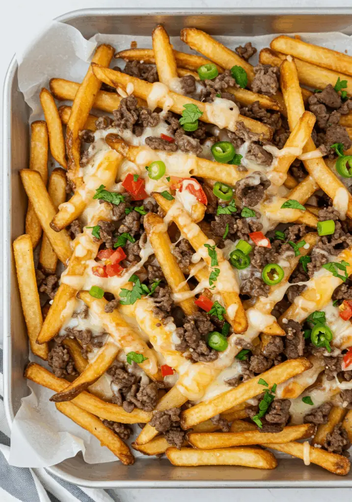 Philly Steak Cheese Fries - Sophiacooking