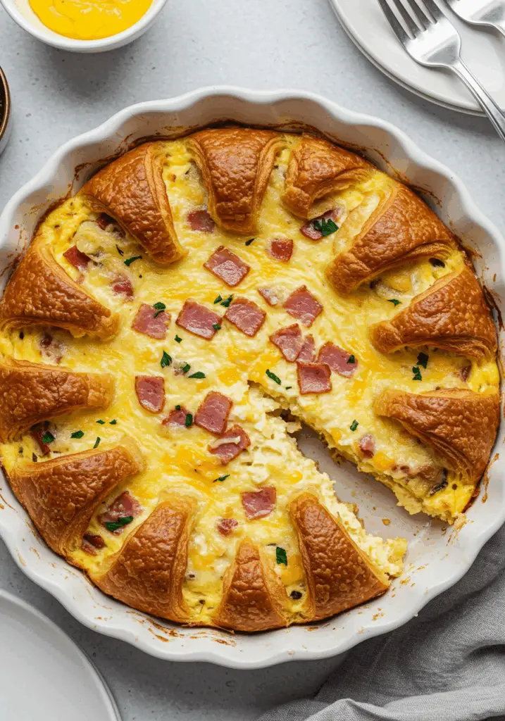 Croissant Breakfast Pie - Sophiacooking