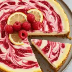 No-Bake Lemon Raspberry Cheesecake - Sophiacooking