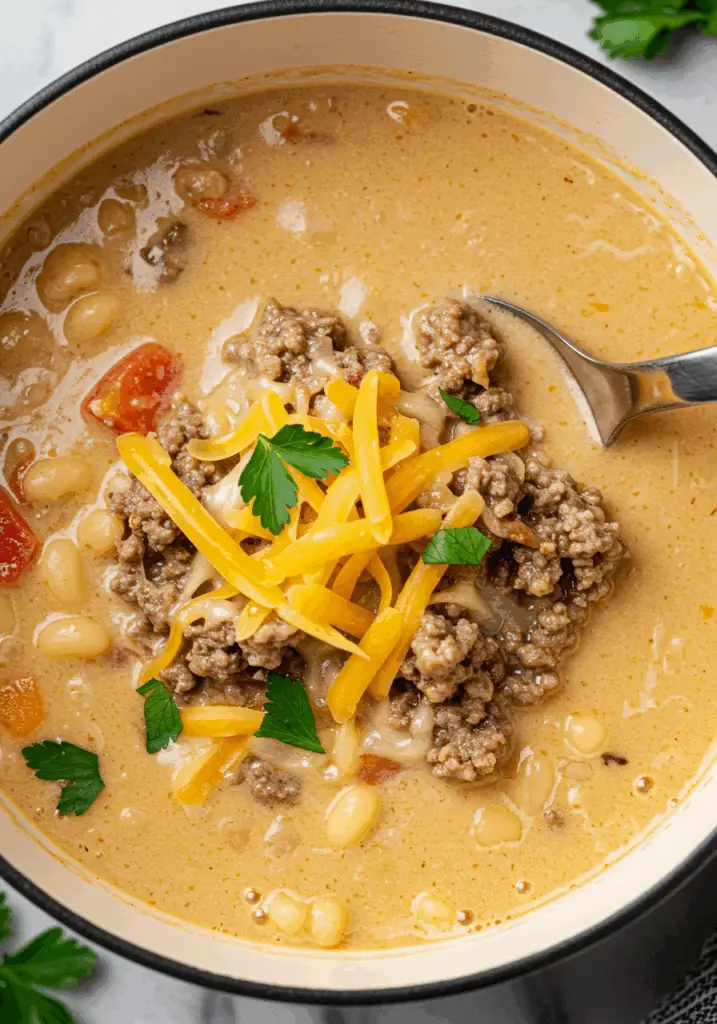 Creamy Cheeseburger Soup