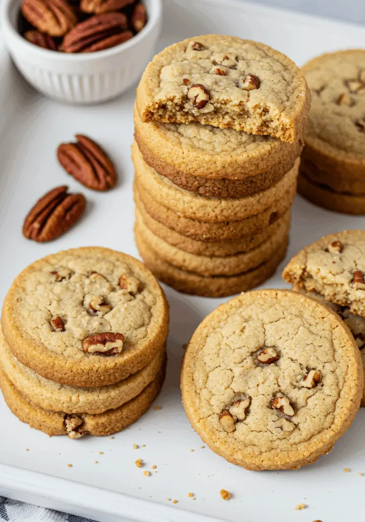 Butter Pecan Shortbread Cookies
