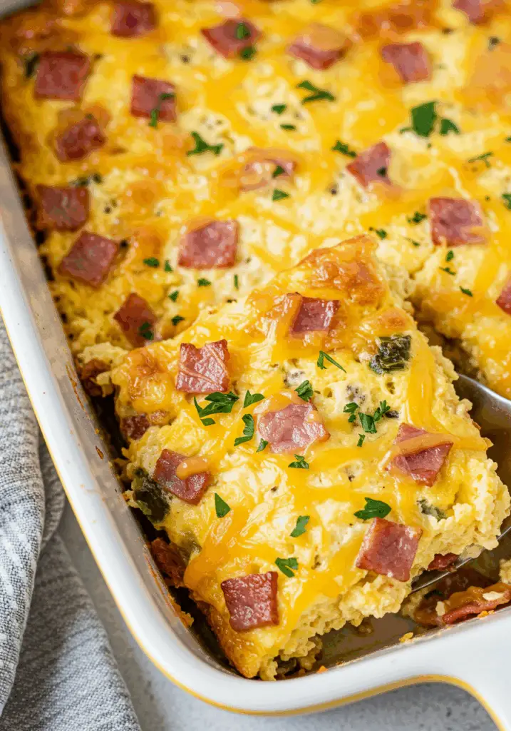 Overnight Breakfast Casserole - Sophiacooking