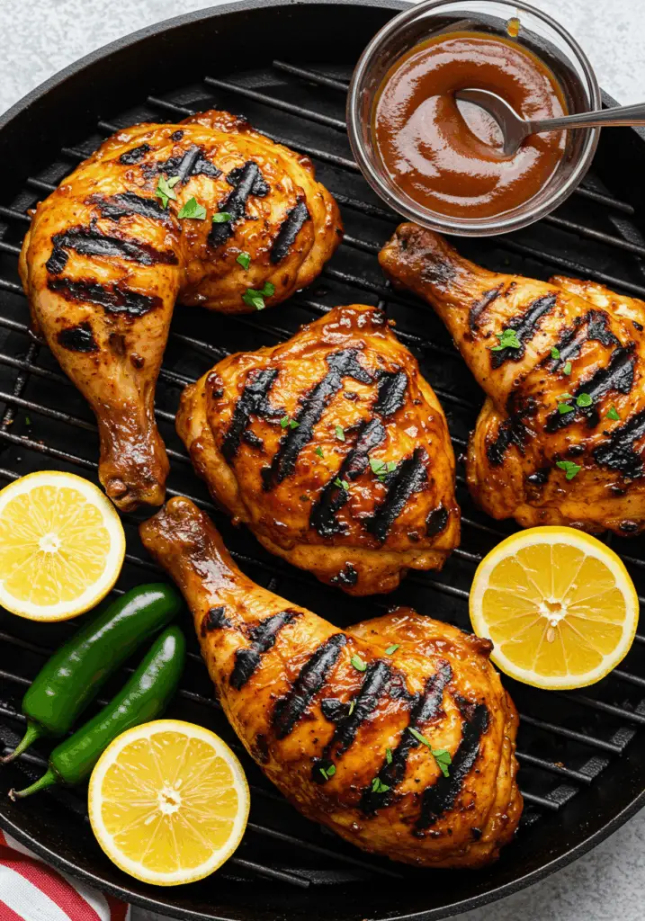 4th July Lemon BBQ Grilled Chicken - Sophiacooking