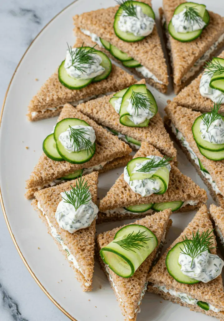 Cucumber Party Sandwiches - Sophiacooking