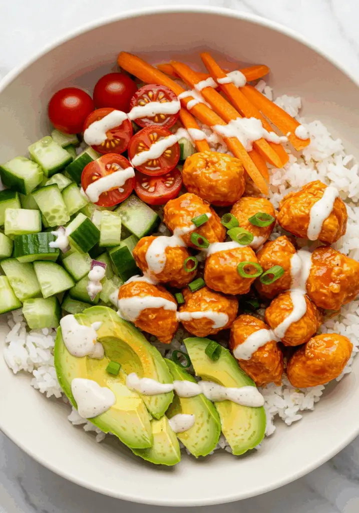 Easy Buffalo Chicken Bowls - Sophiacooking