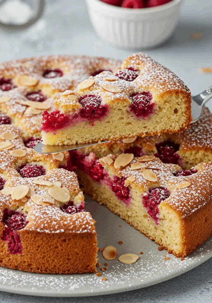 Almond Raspberry Cake - Sophiacooking