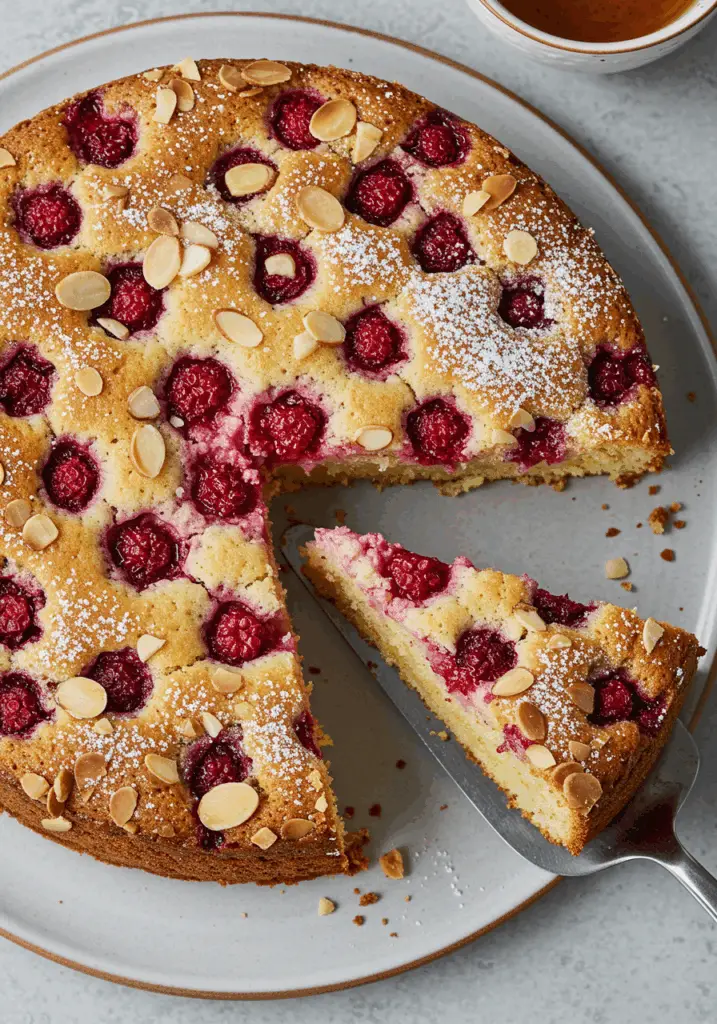 Almond Raspberry Cake