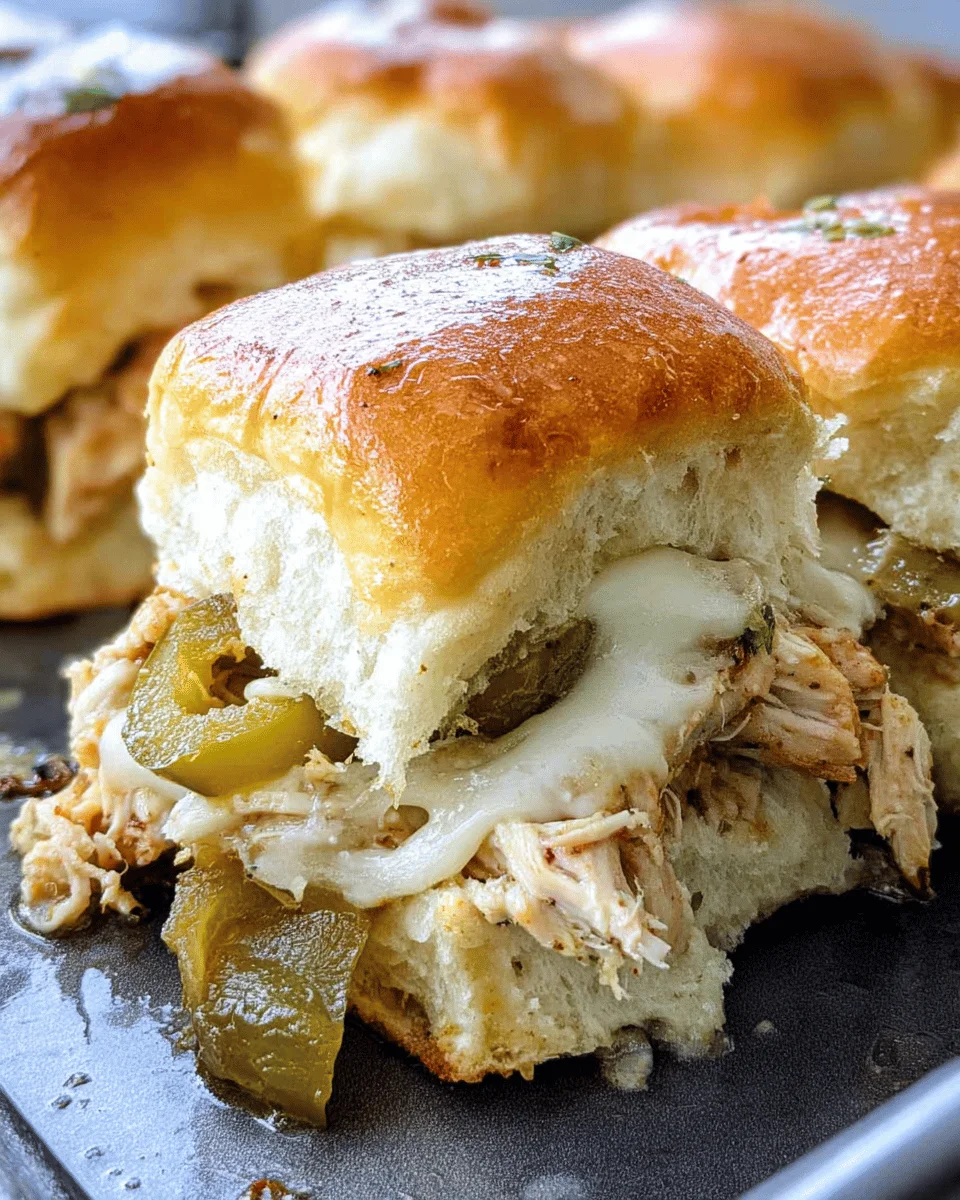 Chicken Philly Sliders