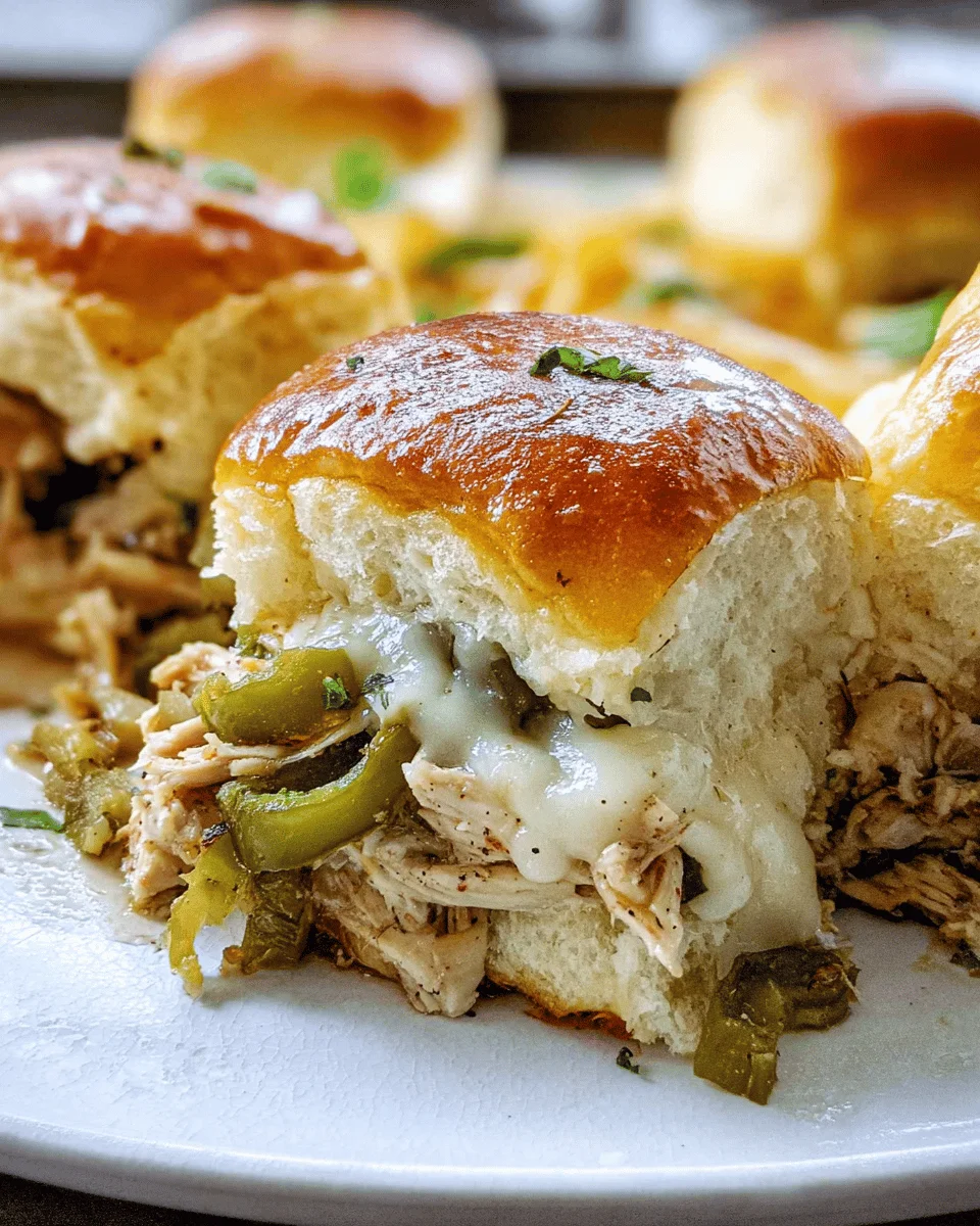 Chicken Philly Sliders