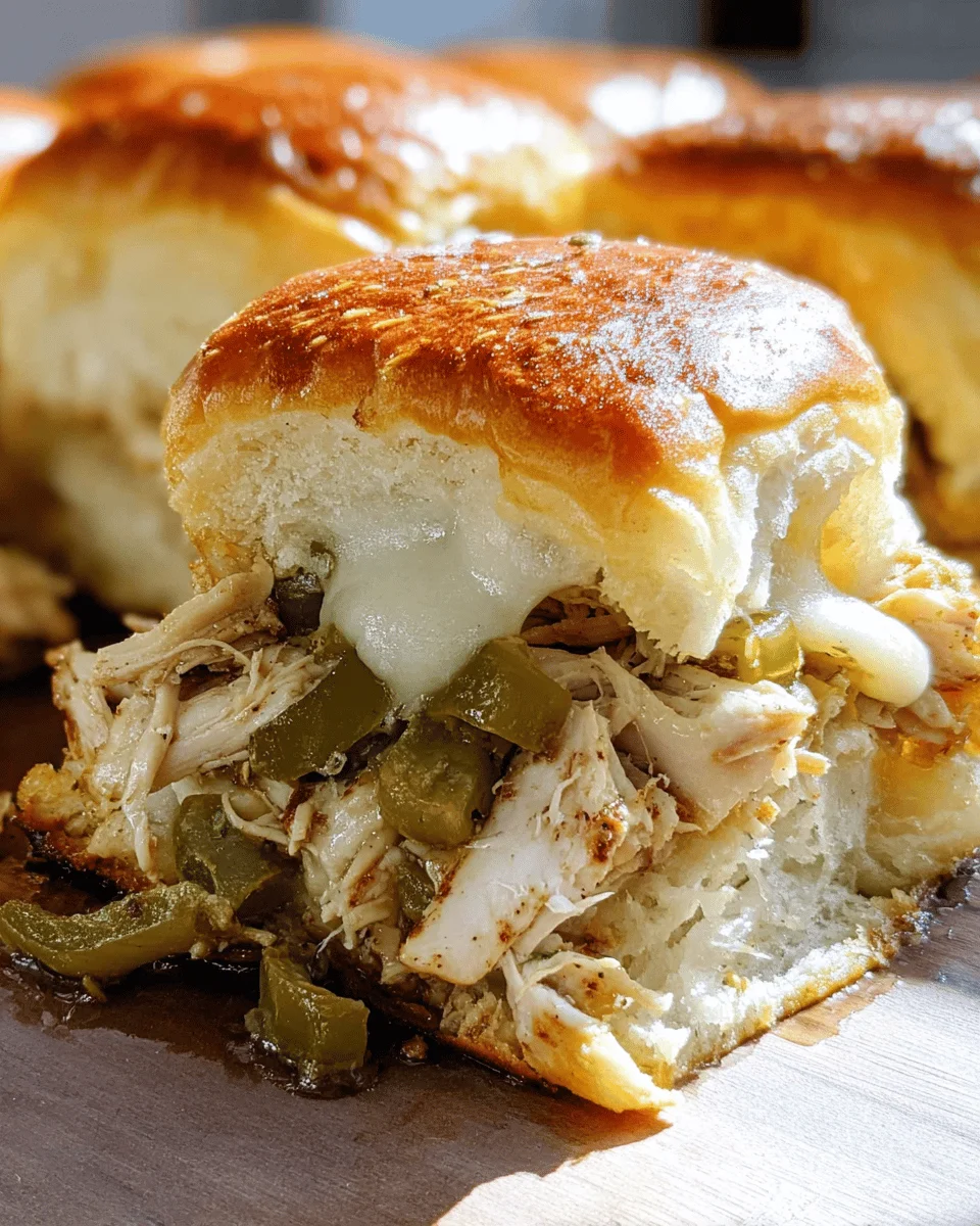 Chicken Philly Sliders