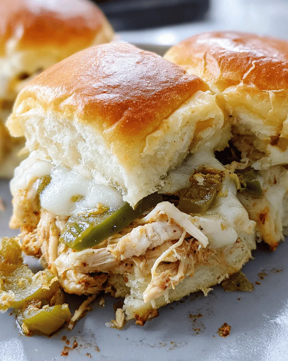 Chicken Philly Sliders