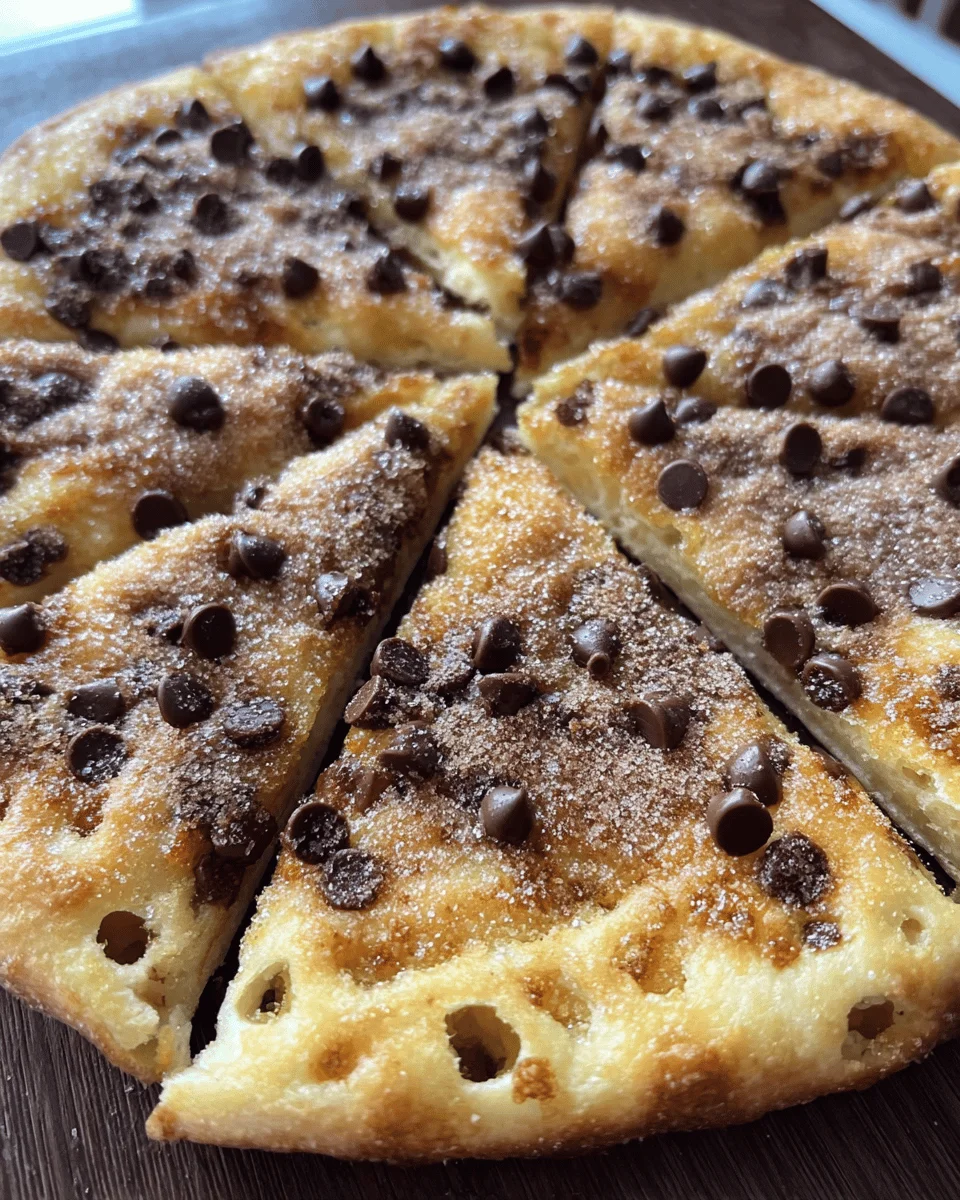 Chocolate Chip Dessert Pizza