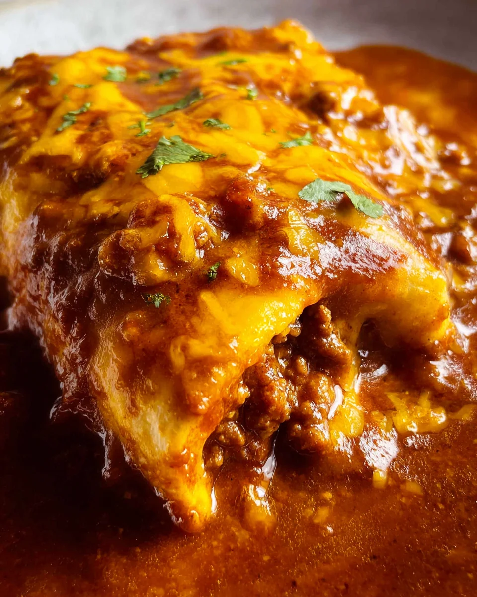 Ground Beef Wet Burrito