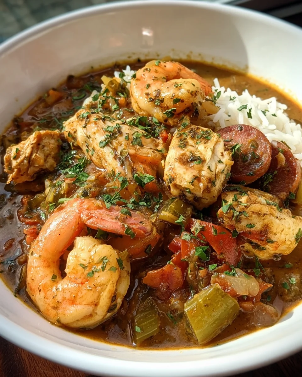 Instant Pot Louisiana Gumbo with Chicken and Shrimp