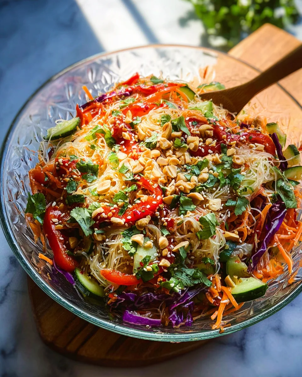 Spring Roll Salad with Spicy Ginger Dressing