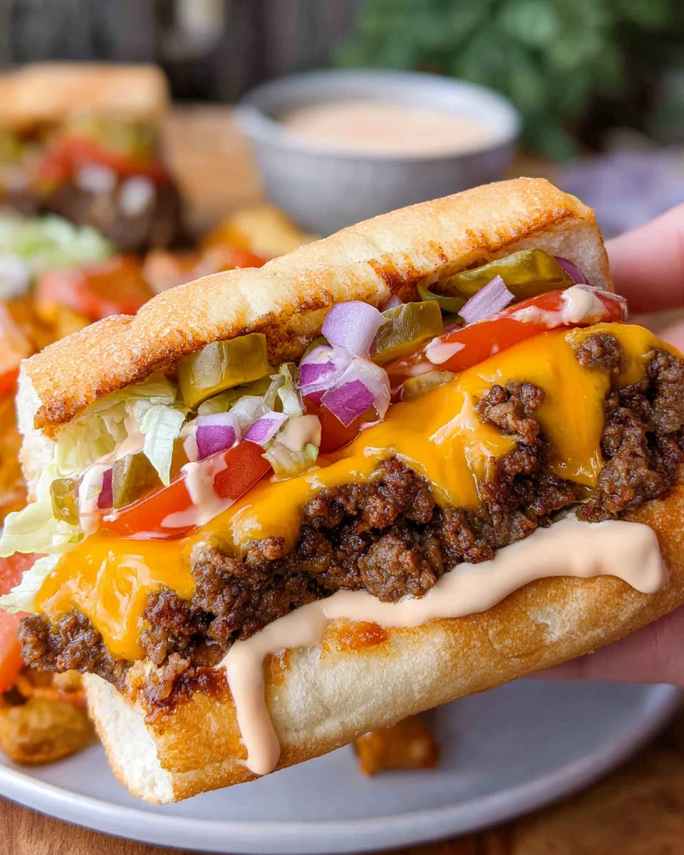 Cheeseburger Subs