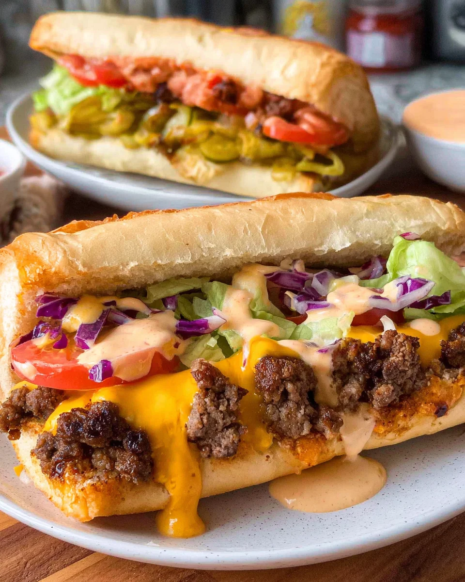 Cheeseburger Subs