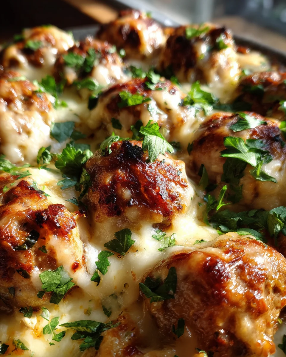 French Onion Meatballs
