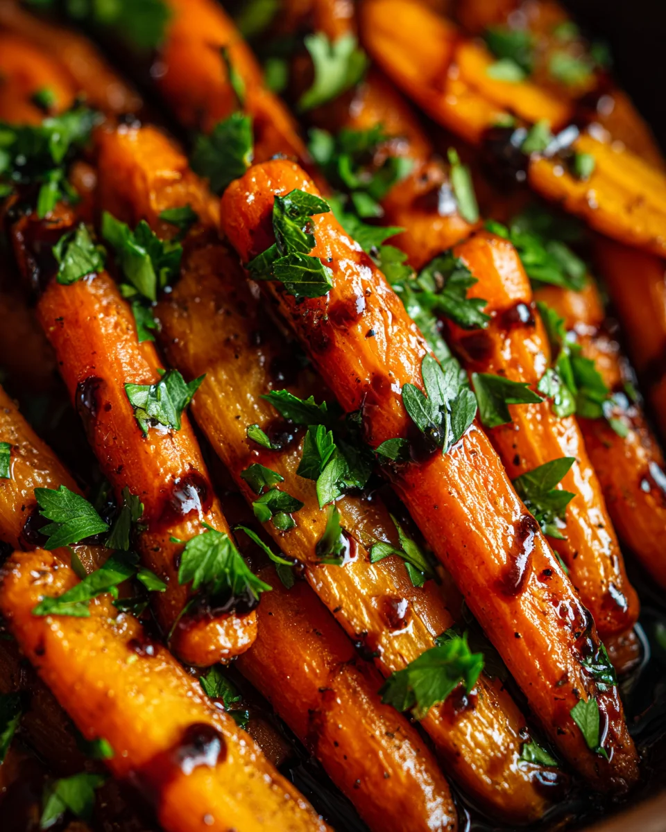 Honey Balsamic Roasted Carrots