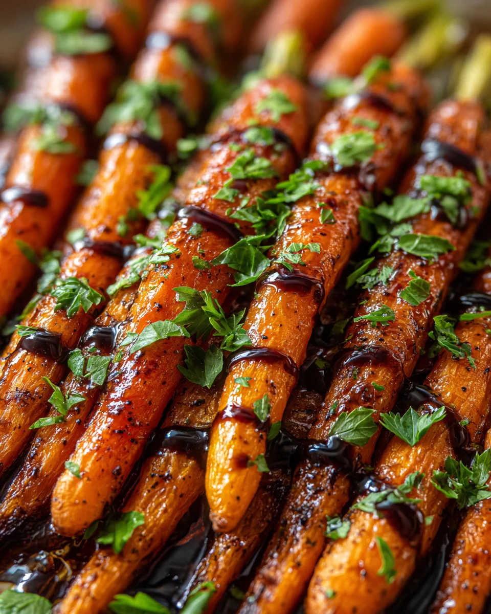 Honey Balsamic Roasted Carrots