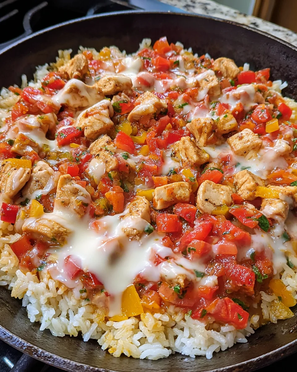 Queso Salsa Chicken & Rice