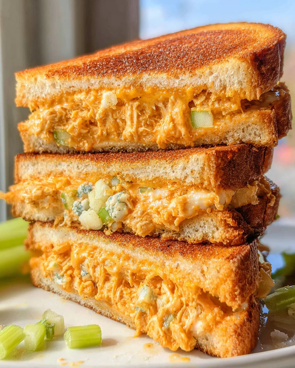 Buffalo Chicken Grilled Cheese