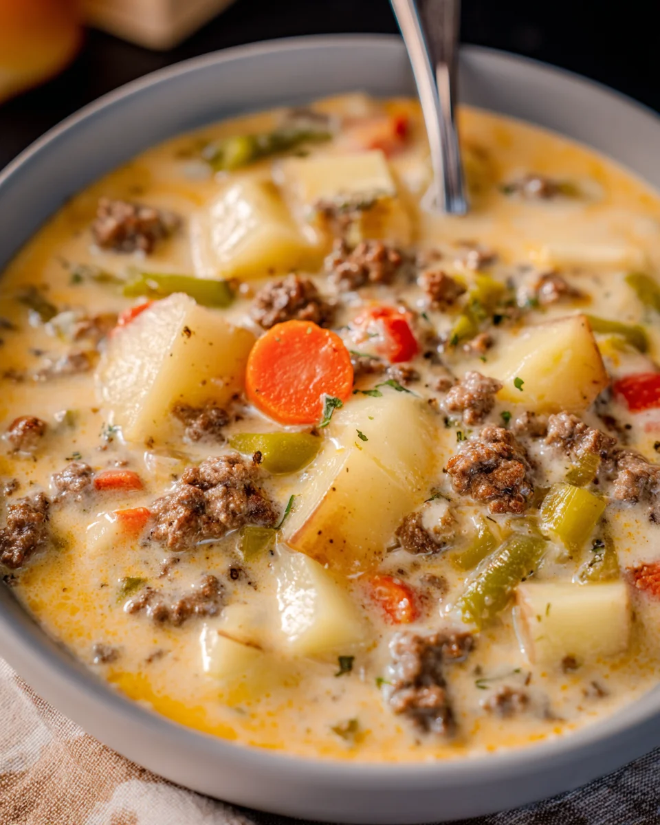 Cheeseburger Soup