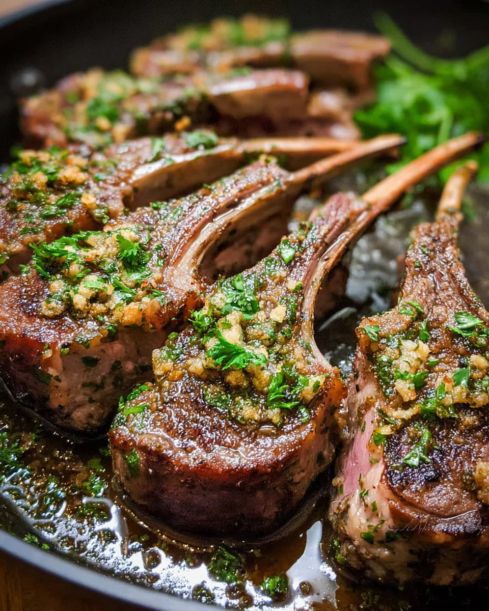 Garlic and Herb Crusted Lamb Chops