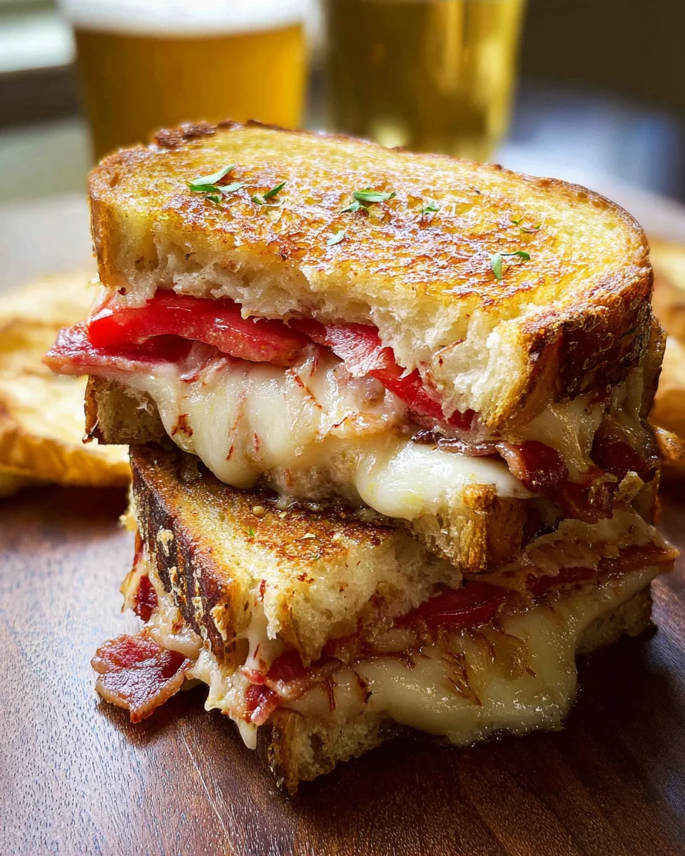 Roasted Garlic Grilled Cheese