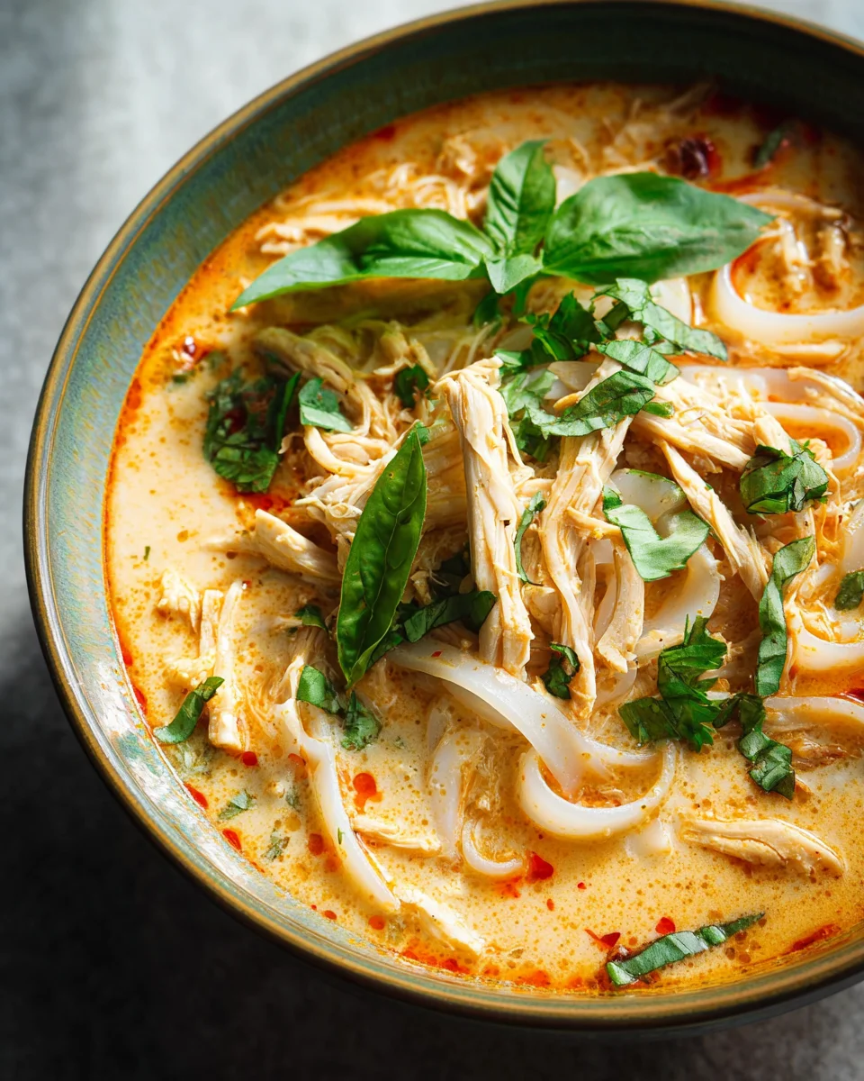 Easy Thai Chicken Curry Soup