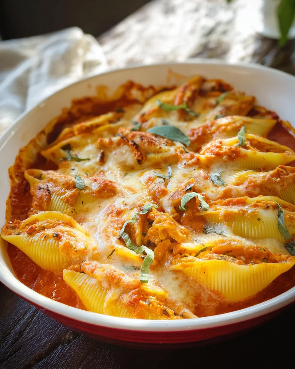 Pumpkin Ricotta Stuffed Shells