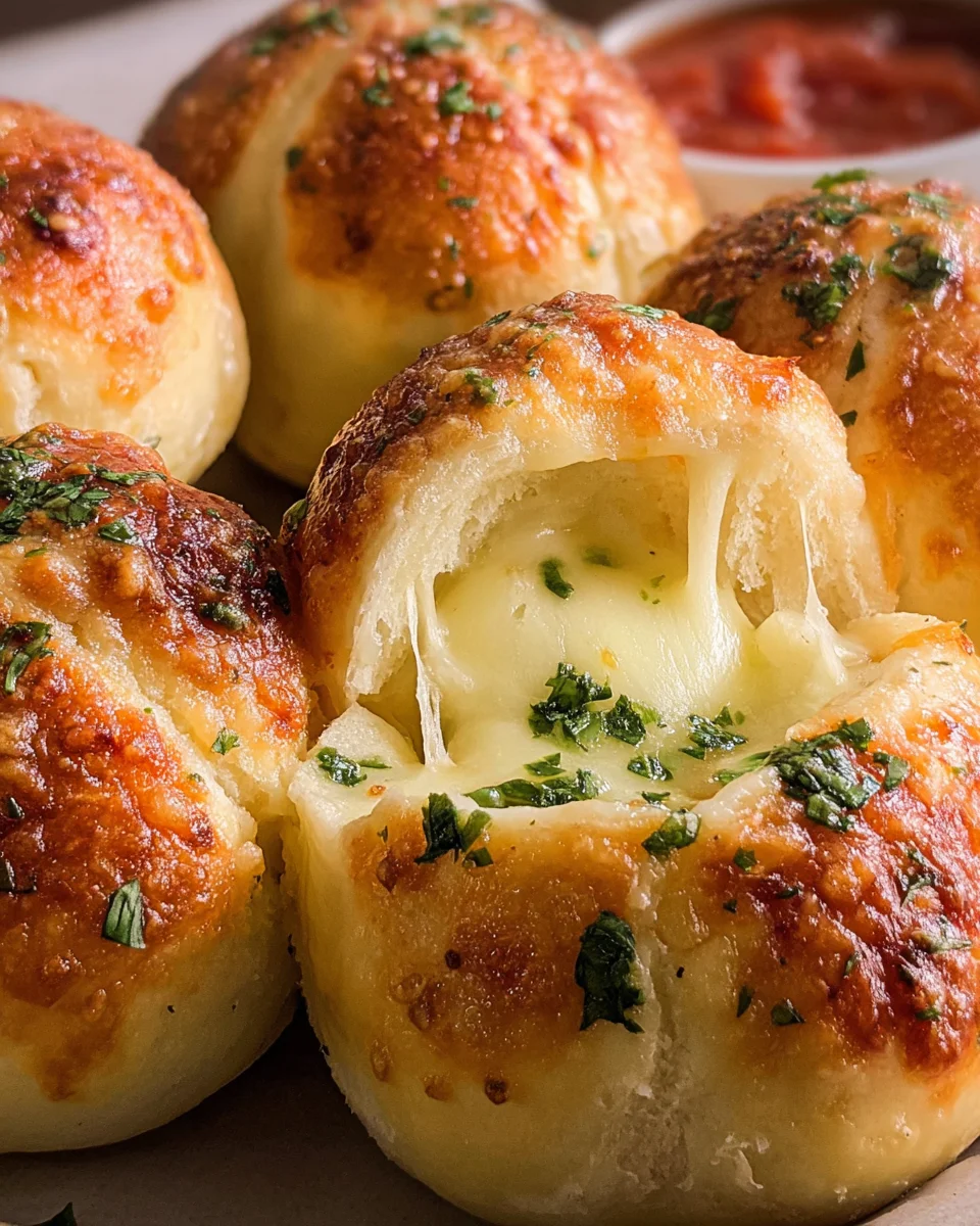 Easy Garlic Cheese Bombs