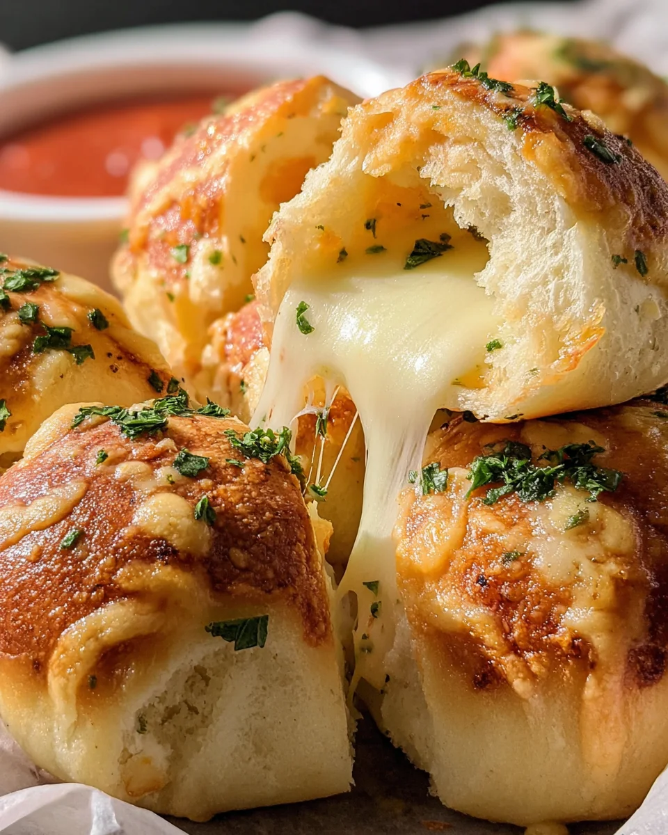 Easy Garlic Cheese Bombs