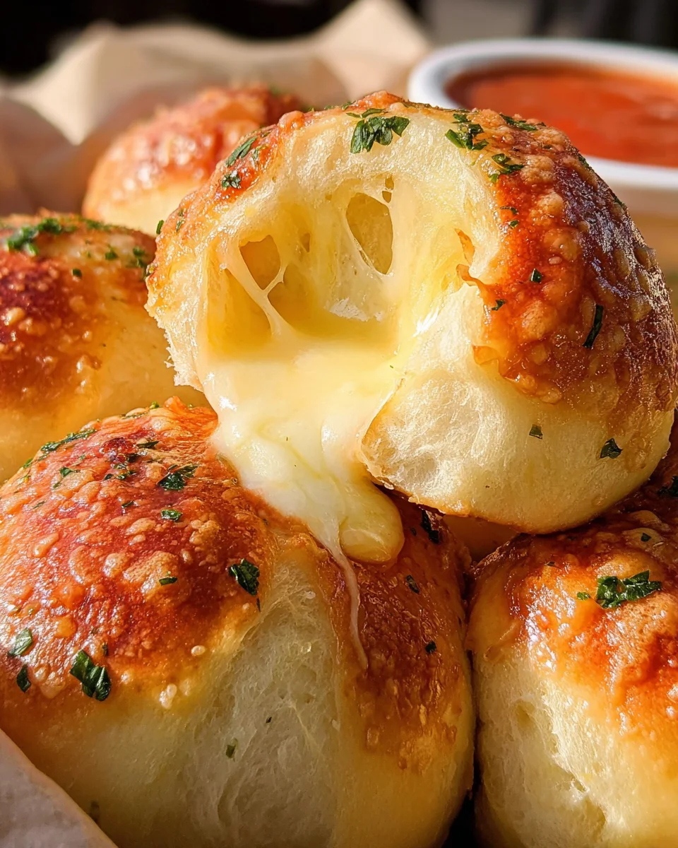 Easy Garlic Cheese Bombs