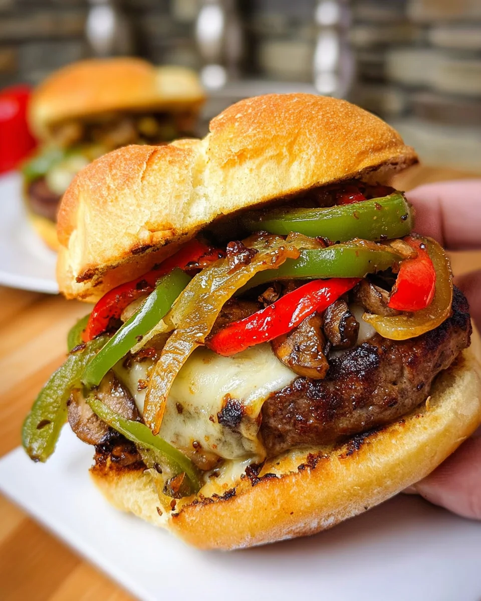 Grilled Philly Burgers