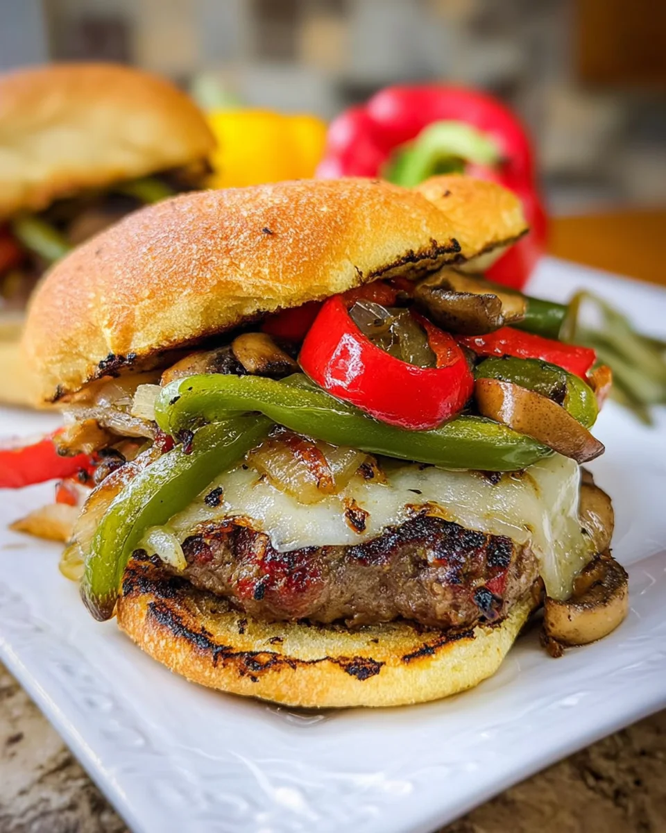 Grilled Philly Burgers