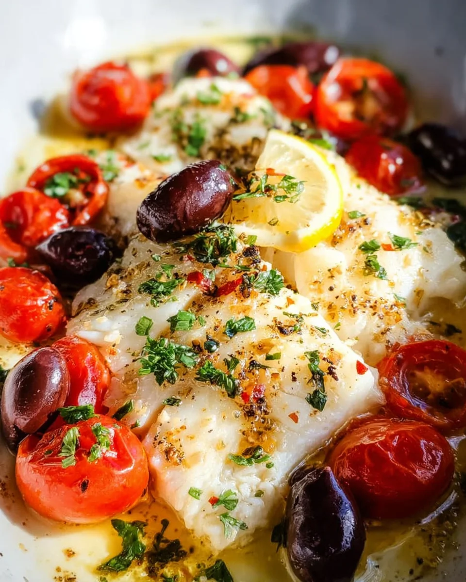 Lemon Butter Baked Cod