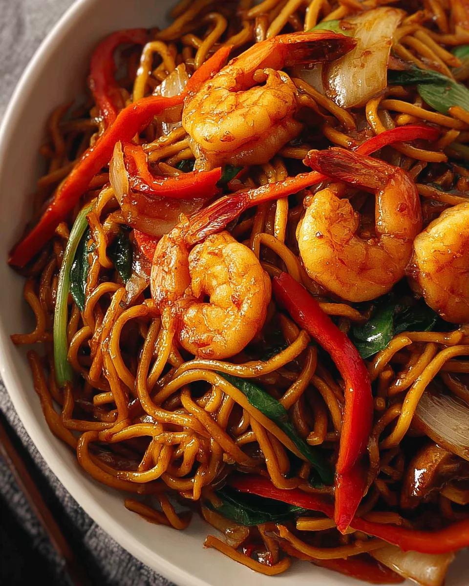 Easy Prawn Chow Mein