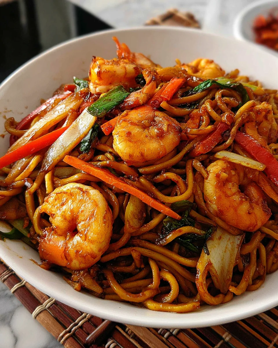 Easy Prawn Chow Mein