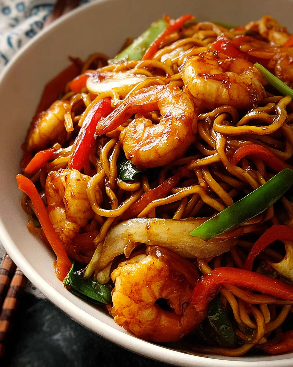 Easy Prawn Chow Mein